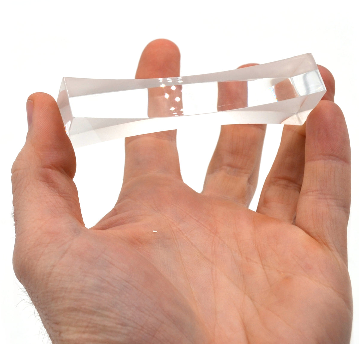 Eisco Labs Double Concave Acrylic Lens; 86mm Length, 20cm Focal Length