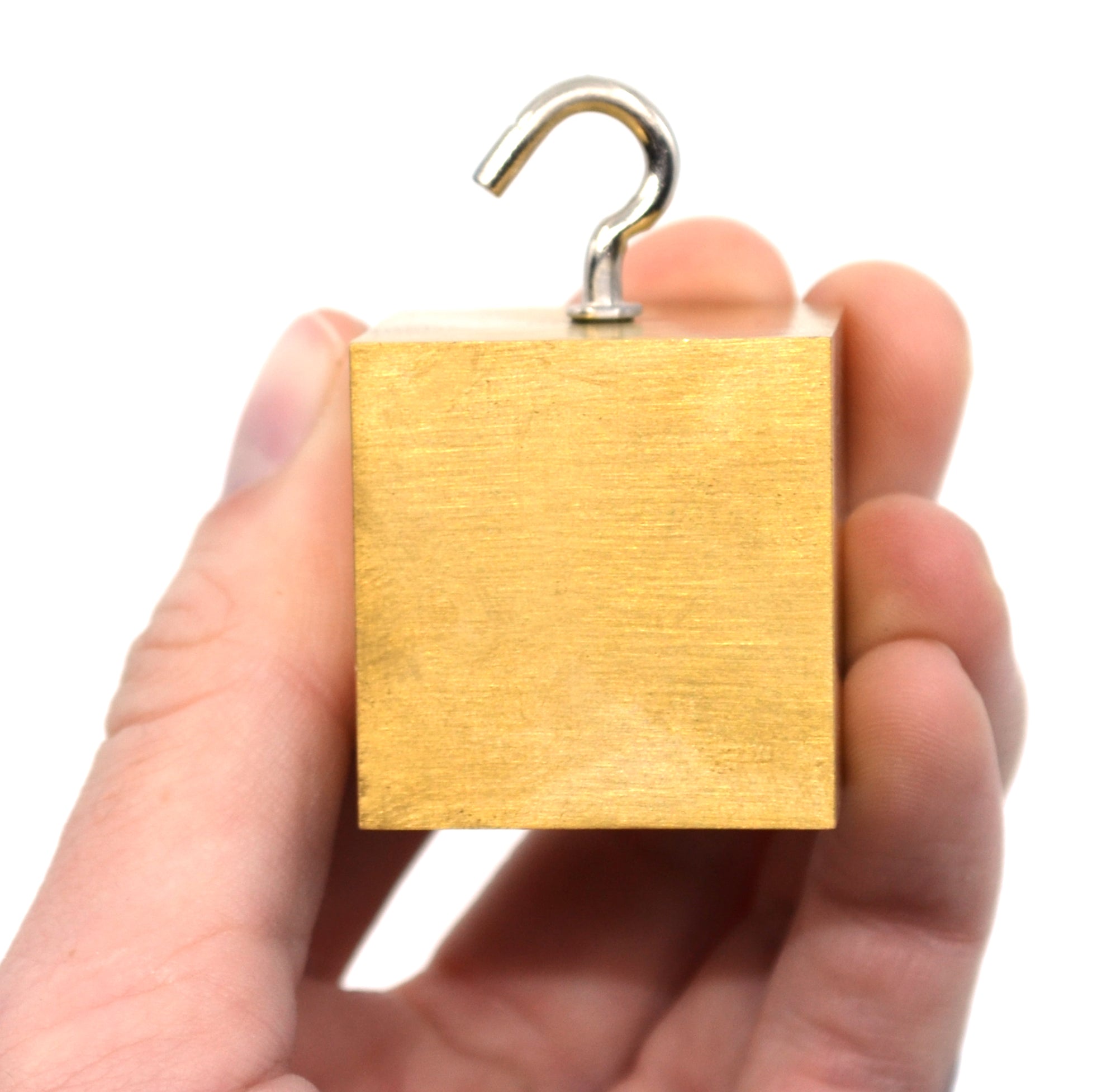 Density Cube, Single Brass Block with Hook for Density Investigation ...