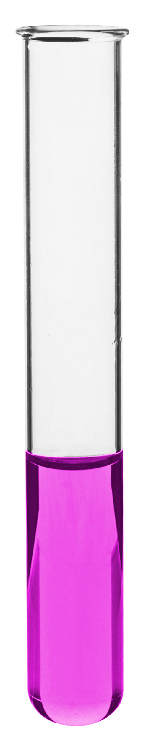 100PK Test Tubes, 25mL, 18x150mm - Rimmed - Light Wall, 1.2mm Thick ...