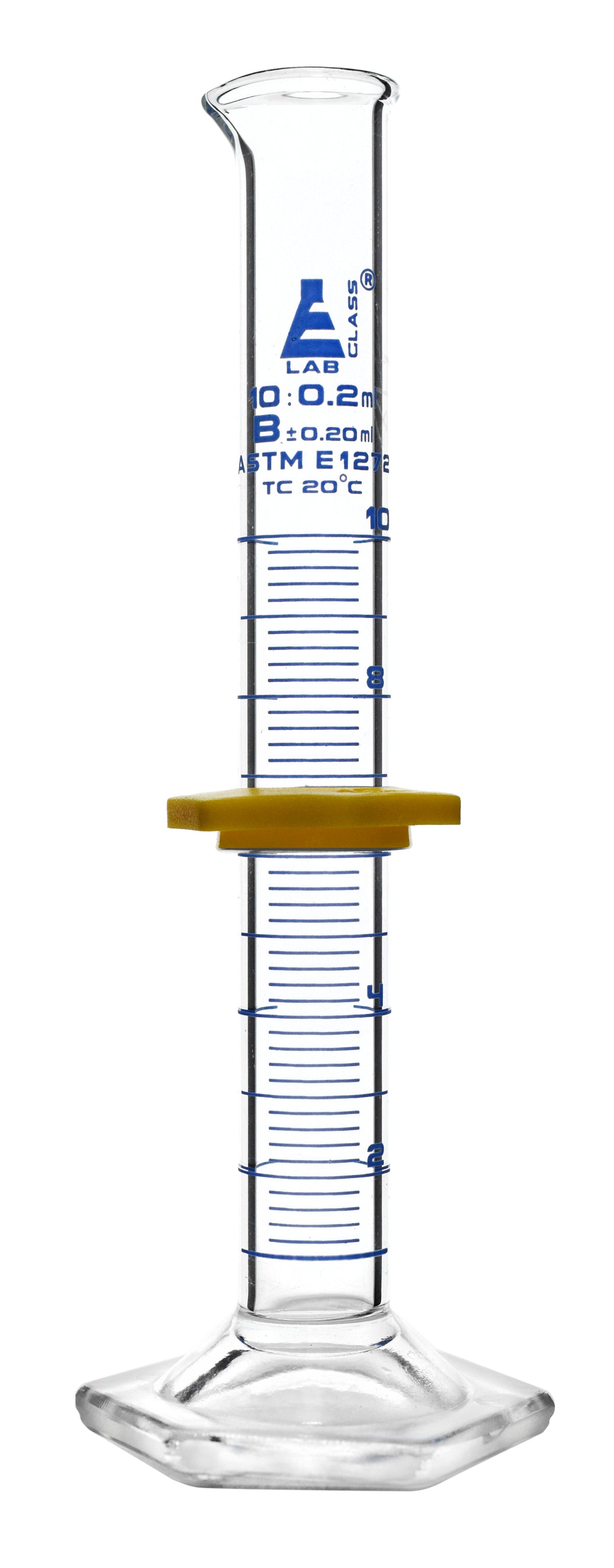 Measuring Cylinder, 10ml - ASTM Class B Tolerance ±0.20ml - Protective ...
