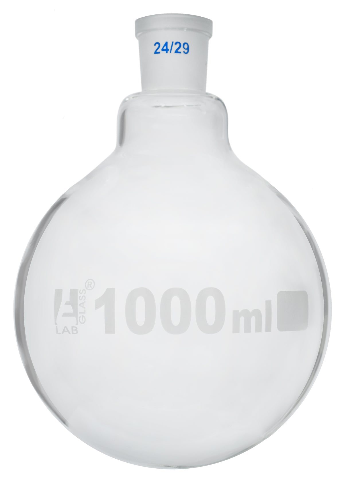 Florence Boiling Flask, 1000ml - 24/29 Interchangeable Joint - Borosil ...
