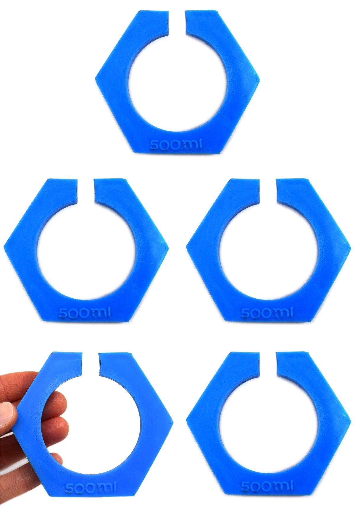 5PK Cylinder Protectors, Fits 500ml Measuring Cylinders - Hexagonal AB ...