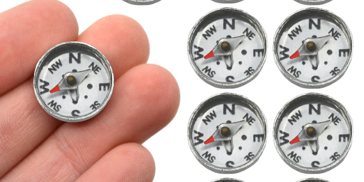 Basic Plotting Compass, Pack of 10, 0.6" Diameter (16mm) - Eisco Labs