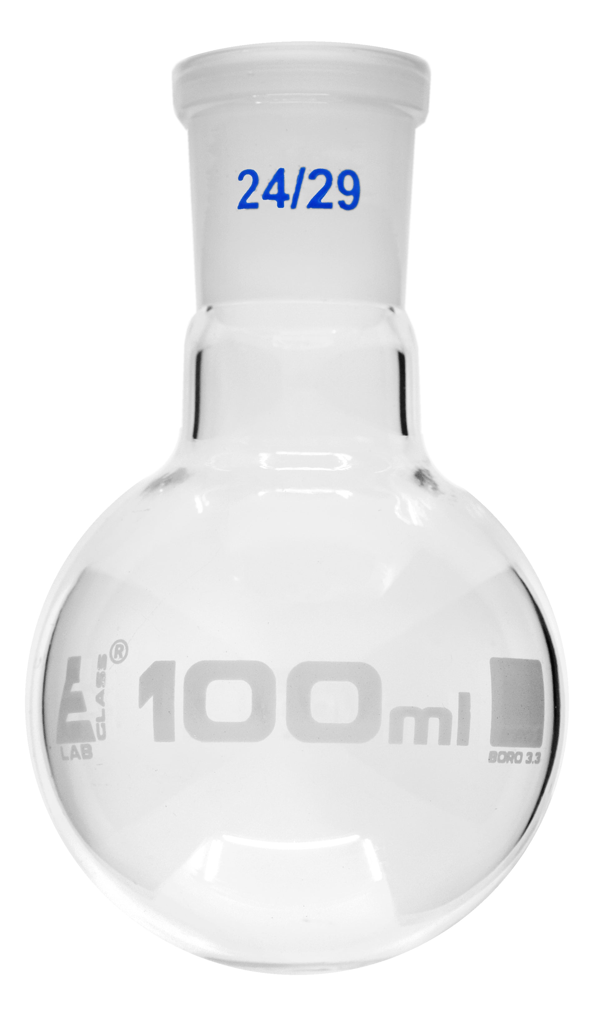 Florence Boiling Flask, 100ml - 24/29 Interchangeable Joint - Borosili ...