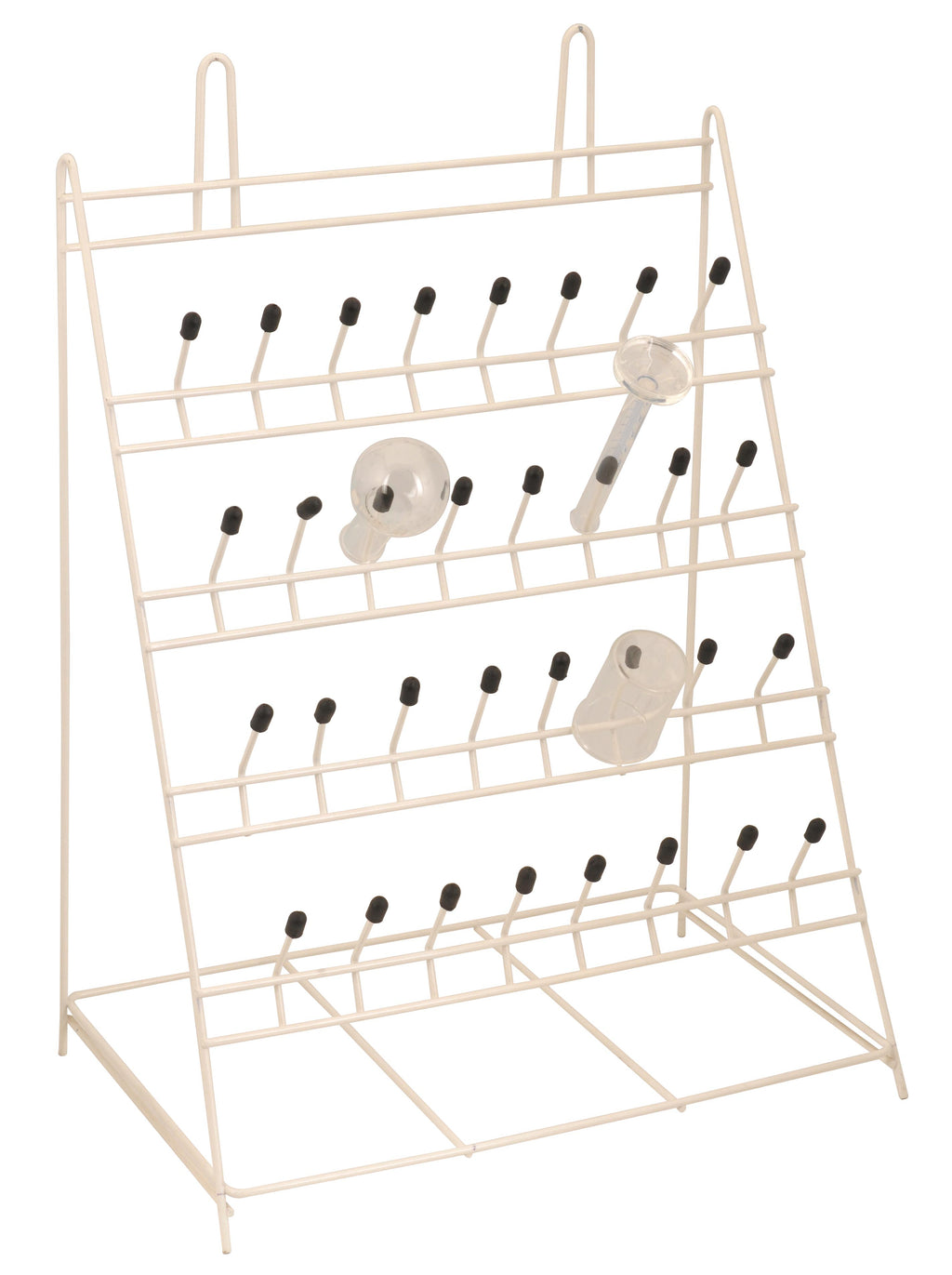 Vinyl Coated Steel Laboratory Rack EISCO Lab Draining Rack - 48 Peg ...