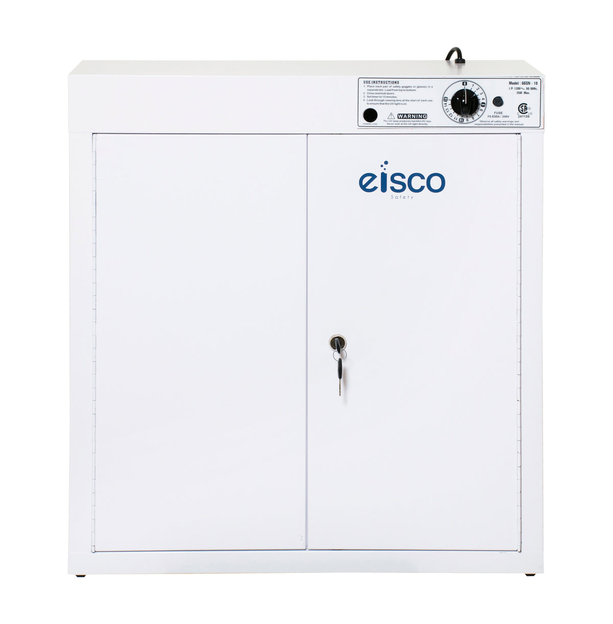 Goggle Sanitizer - UV Sanitizing Cabinet - Holds 36 Goggles - Wall Mou ...