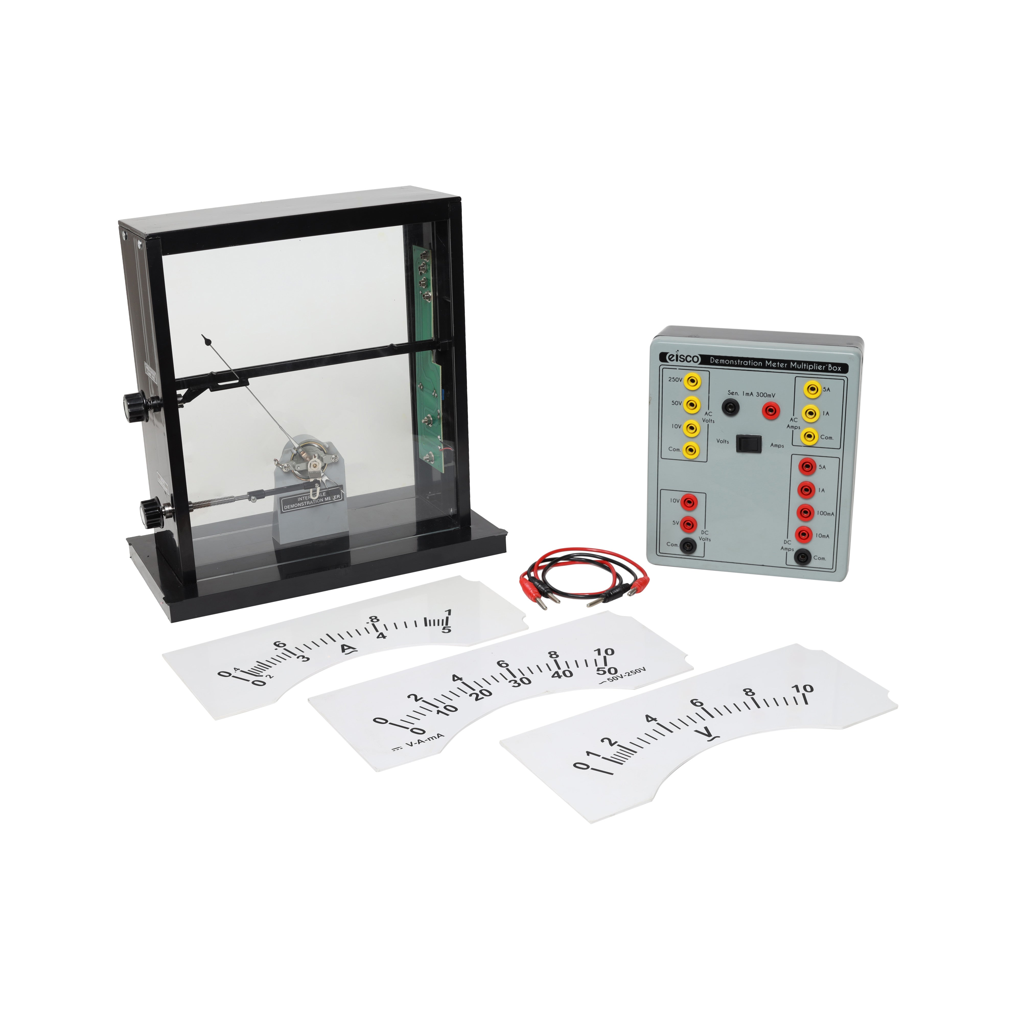 Multi-Range Demonstration Meter Set - Includes Range Box, 3 Interchang — Eisco Labs