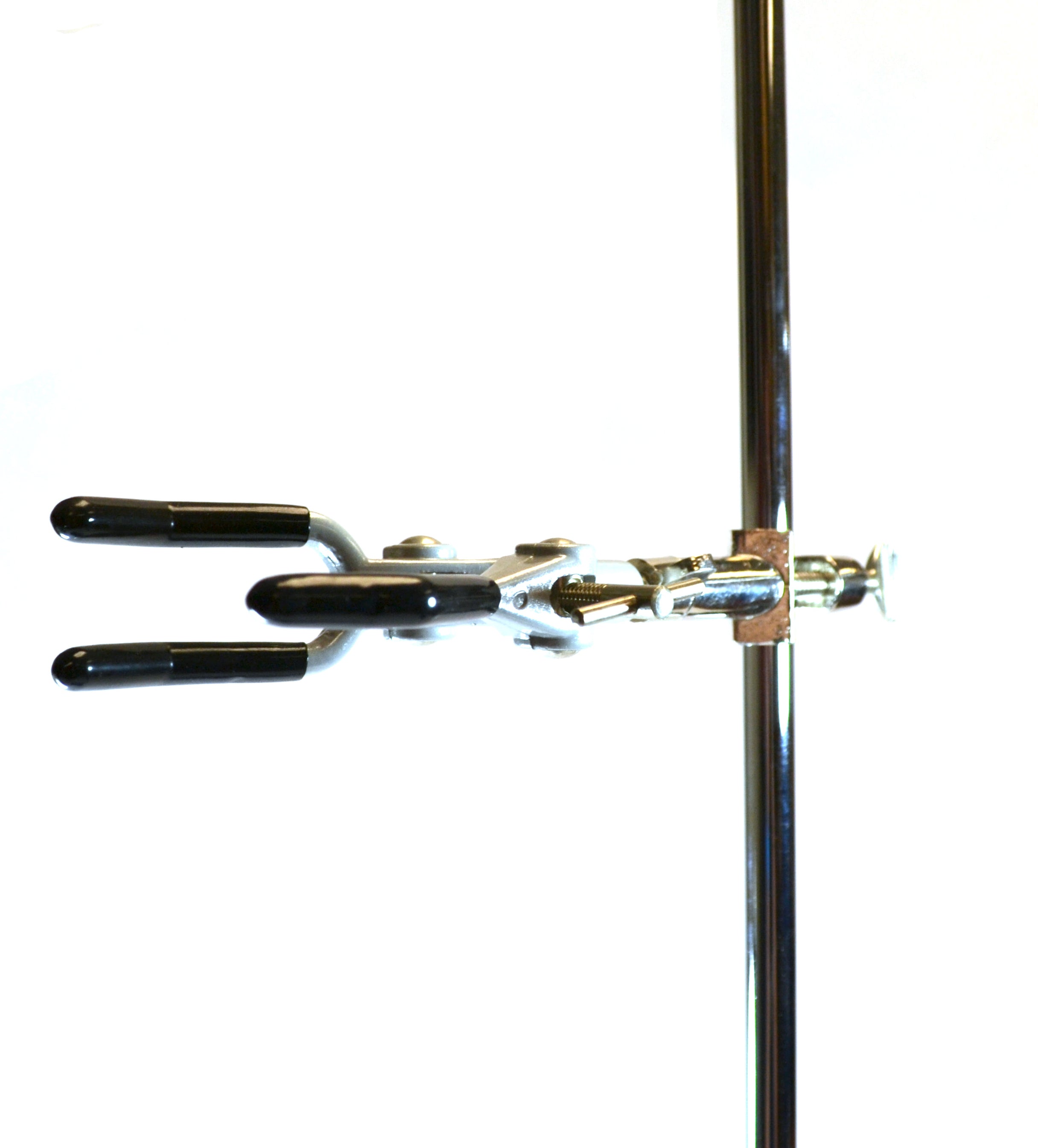 4 Piece Set - Rectangular Retort Stand, Rod, Clamp & Ring Set - 8"x5 ...