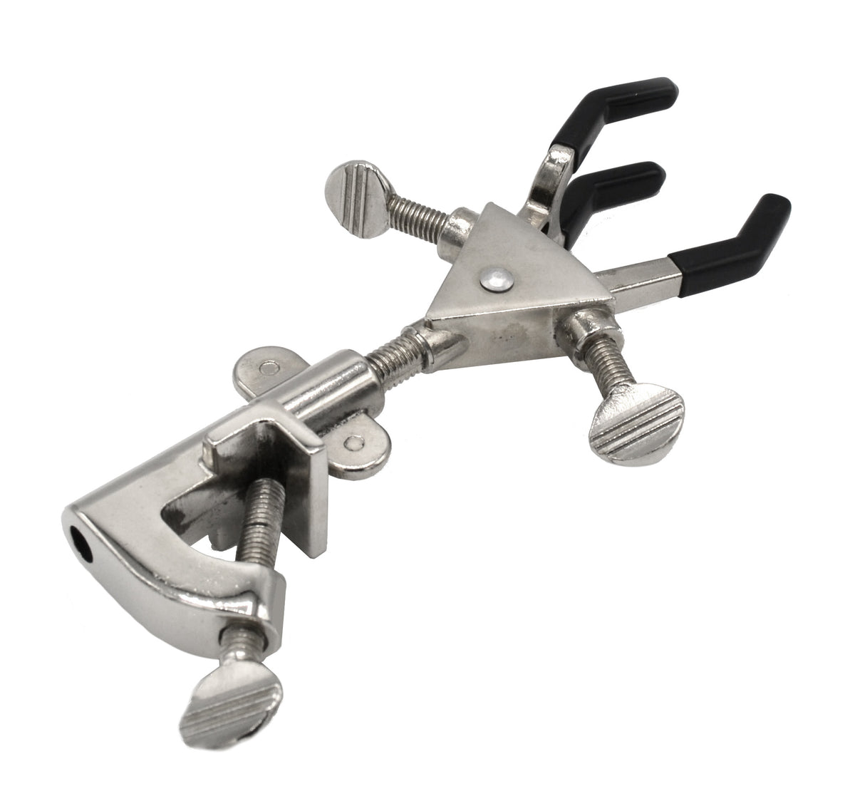 Universal Retort Clamp - 3 Vinyl Coated Prongs, Double Adjustable ...