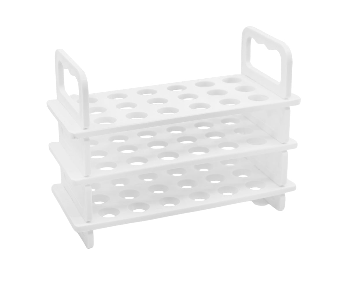 Test Tube Rack - Holds 18 x 13mm Tubes - Polypropylene — Eisco Labs